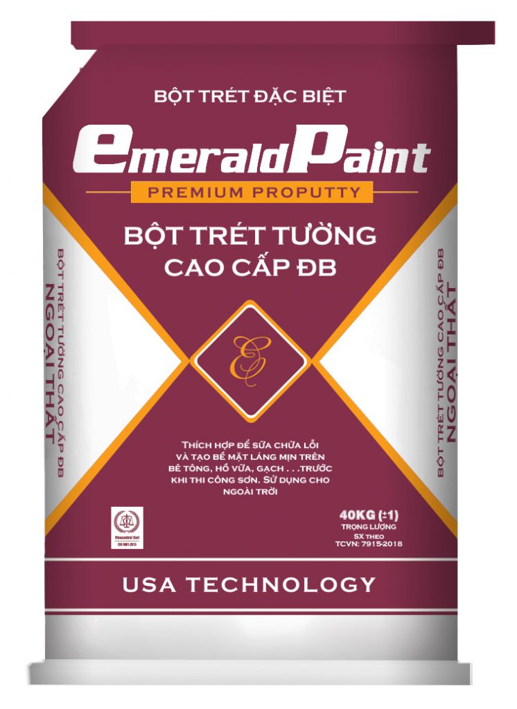 EMERALD PAINT PREMIUM PUTTY EXTERIOR MD – CÔNG TY CP EMERALD PAINT VIỆT NAM